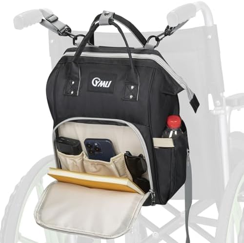 Amazon.com: Wheelchair Backpack, Wheelchair Bag to Hang on Back with ...