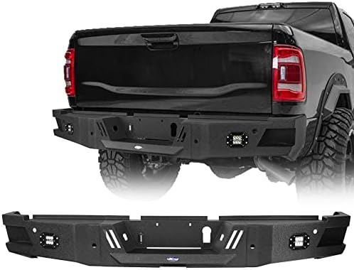 Amazon.com: Hooke Road Ram Rear Bumper for 2019 2020 2021 2022 2023 ...