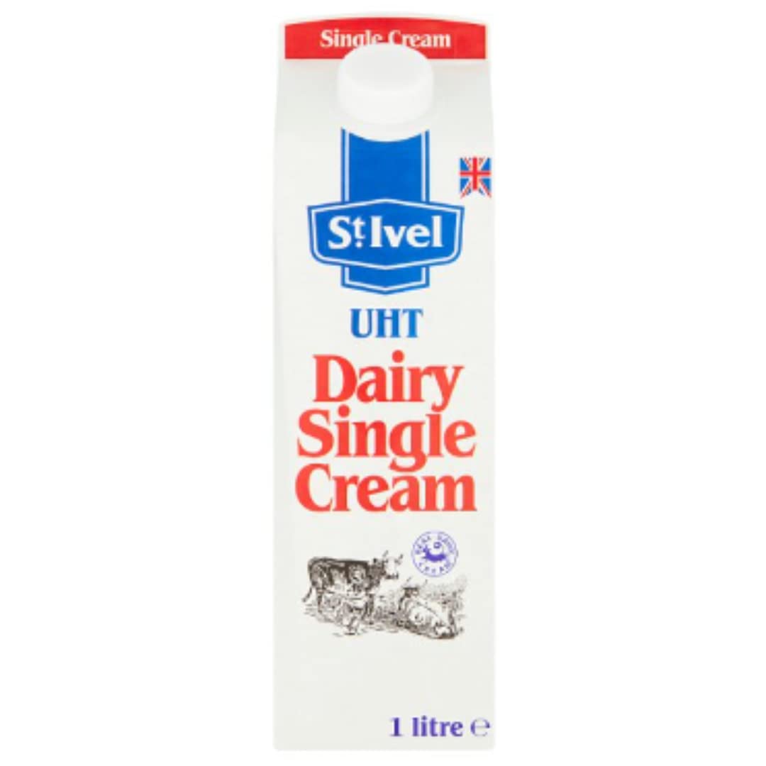 St. Ivel UHT Dairy Single Cream 1 Litre x 12 : Amazon.co.uk: Grocery