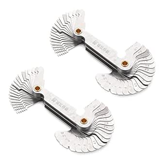 2 Pack 55 & 60 Degree Metric Inch Thread Plug Gauge Gear Tooth Screw ...