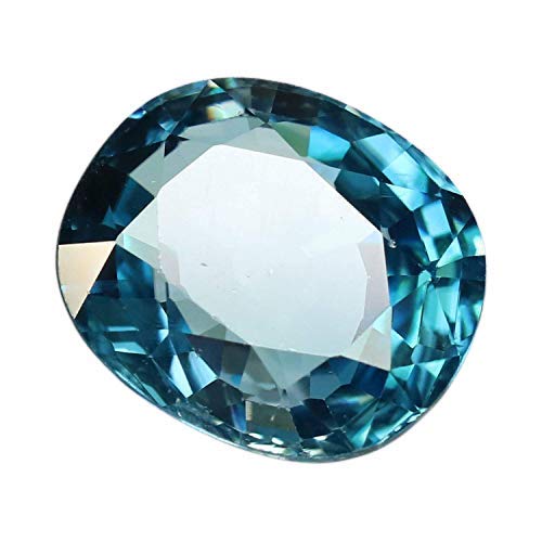 StaticStone 5.60 Carat Blue Zircon Jarkan Gemstone Excellent & Original ...