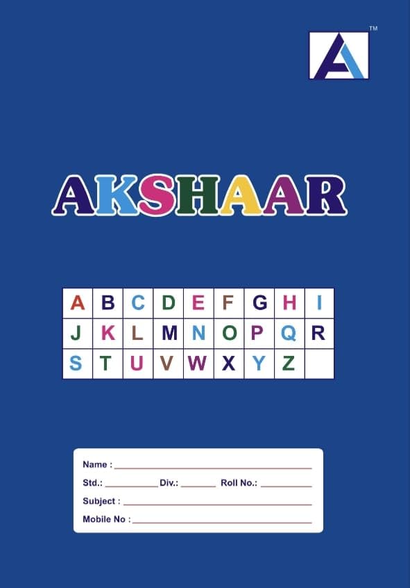 Akshaar Writing Notebook A4 Size - 200 Pages, 6mm Thickness | Study ...