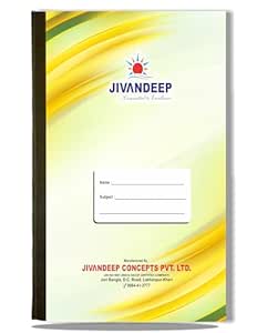 Jivandeep Concepts Daily use Register colorful cover with hard Binding cover and best paper ...