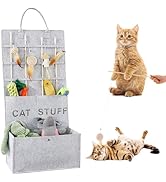 Amazon.com : MABOZOO Cat Toy Storage Organizer for Wand Toys,Durable ...