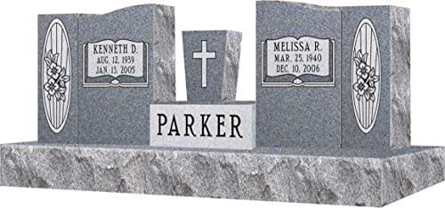 Amazon.com: Headstone cemetery - granite monument- multi peice classic ...