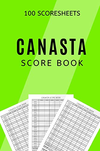 Canasta Score Book: A5 Score Book with 100 score sheets: easy to use ...