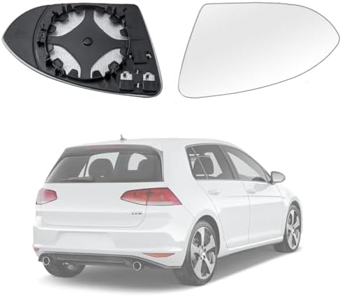 Miroir de rétroviseur chauffant côté gauche – Convient pour Volkswagen ...