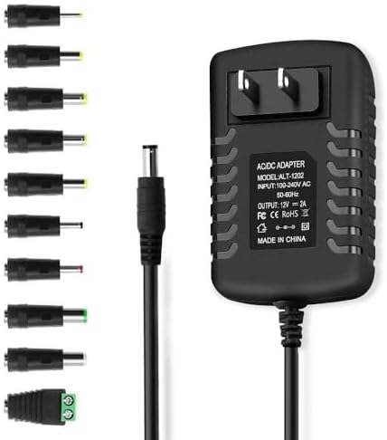 Amazon.com: GuanTing Universal AC Adapter 12V 2A Power Supply Charger ...