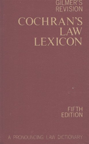 Cochran's Law Lexicon: unknown author: Amazon.com: Books