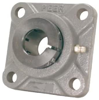 Peer Bearing PER GRF211-35 4 Bolt Standard Flange Bearing Unit, Cast Iron, Wide Inner Ring ...