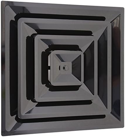 HaVACo 2'x2' Lay-In 3 Cone Supply with 12" Pre-Molded Boot, ABS Plastic ...