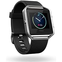 Amazon.com: Fitbit Blaze Smart Fitness Watch, Black, Silver, Large (6.7 ...