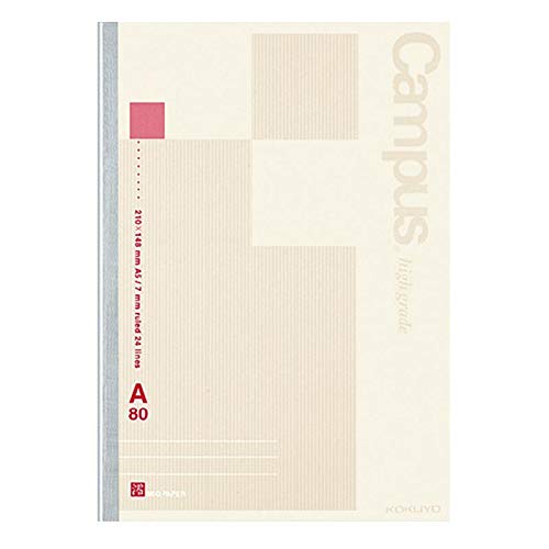 Kokuyo No -GG108A Campus Notebook, MIO PAPER A5, A, 80 Sheets, Set of 5 ...
