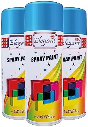 400ml Colour IT Sky Blue Gloss All Purpose DIY Spray Paint Metal Wood ...