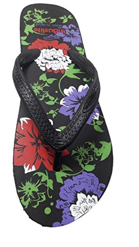 Women's Indus Slippers Simran 06 Black Size 4×8 (Pack of 4) : Amazon.in ...