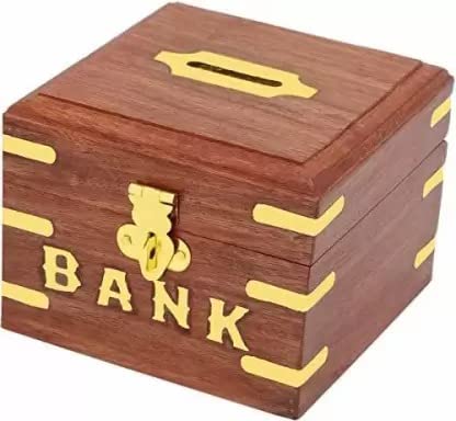 Anaya Afroz Handmade Wooden Money Bank|Piggy Banks/Coin Banks/Saving ...