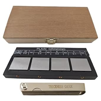 4Pcs Surface Roughness Comparators,Plain Grinding Test Block Ra0.1-0 ...