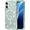 Amazon.com: ZAGG Milan Snap Case for iPhone 16 Pro - Floral Design on Clear Base, MagSafe ...