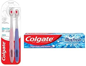 Buy Colgate Gentle UltraFoam Ultra Soft Bristles Manual Toothbrush for ...