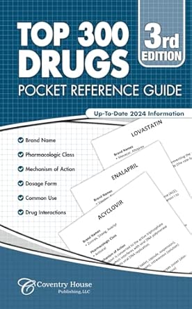 Amazon.com: Top 300 Drugs Pocket Reference Guide (2024 Edition ...