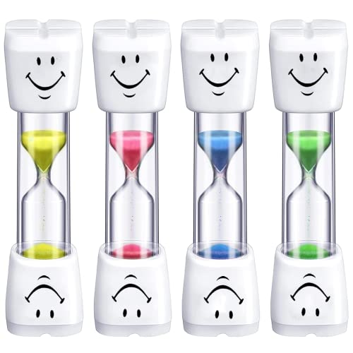 4 Pieces Brushing Timer Toothbrush Timer for children 3 Minute Sand ...