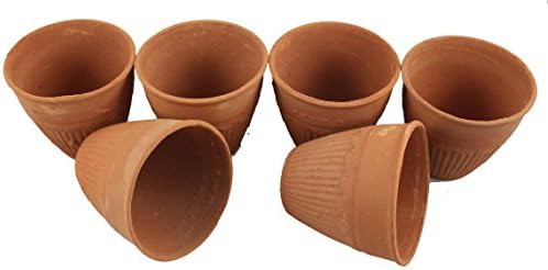 Buy odishabazaar Baked Clay Kullad Traditional Indian Chai Tea Cup ...
