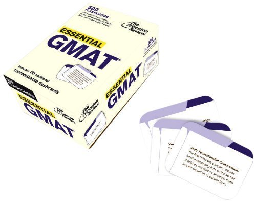 Essential GMAT (flashcards) (Graduate School Test Preparation) by ...