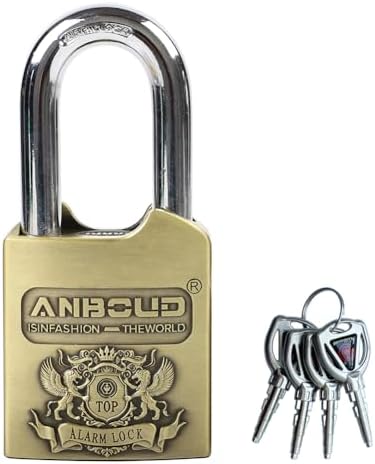 Alarm Padlock - Anti-Theft Heavy Duty Security Alarm Lock - 120db Alarm ...