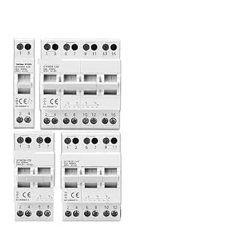 1P-4P 40A 63A Din Rail Modular Dual Power Manual Transfer Switch ...