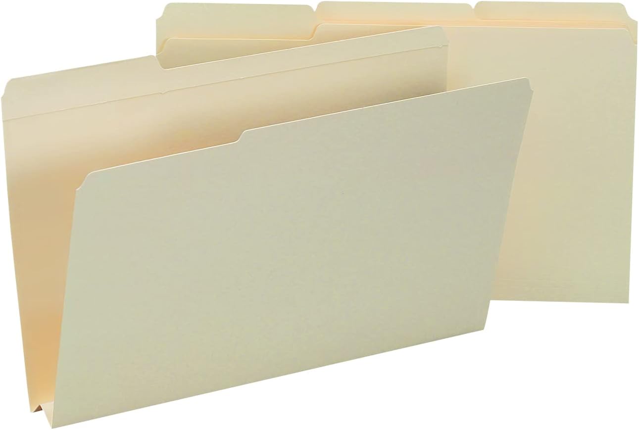 Smead Heavyweight File Folders, 1/3 Cut Tab, 1-1/2-Inch Expansion ...