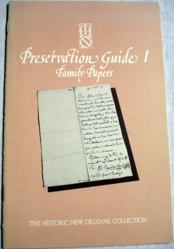 Amazon.com: Preservation Guide 1: Family Papers: 9780917860164: Cole ...