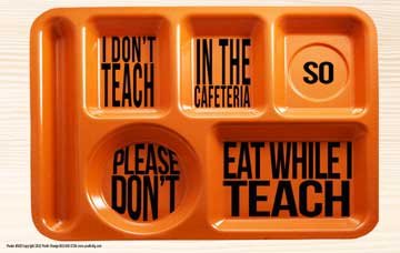 Poster #305 Don't Eat in Class Poster for Schools, Classrooms, Teachers ...