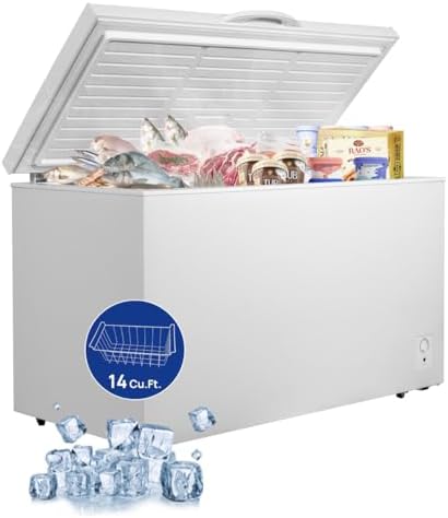 Amazon.com: Smad Large Chest Freezer 14 Cu. Ft. Deep Freezer with ...
