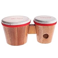 Music People Wooden Kids Bongo (Small) with Sticks ideal for Children ...