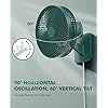 Amazon.com: LEMOISTAR 10 Inch Wall Mounted Fan with Remote Control, 90 ...