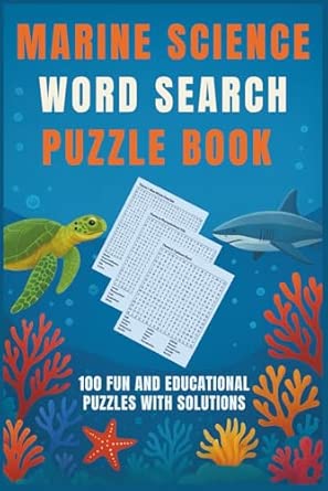Marine Science Word Search for Adults: 100 Oceanography & Marine ...