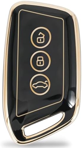 JVCV® Soft Handmade Leather Car Key Cover Compatible with New MG Hector ...