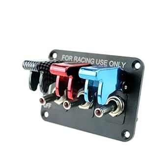 Amazon.com: FUNOMOCYA 3 Racing Toggle Switch Panel Switch for Race Car ...