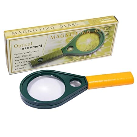 Mcare Magnifying Glass for Reading/Map, Double Glass 50MM High Power ...