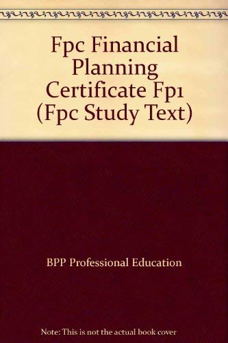 FPC Financial Planning Certificate FP1 2004: Financial Services and ...