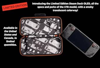 Amazon.com: Valve Steam Deck OLED Limited Edition 1TB model with Smoky ...