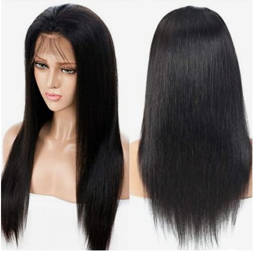 Morges Front Lace Natural Human Hair Full Head Wig for Women Lace Front ...