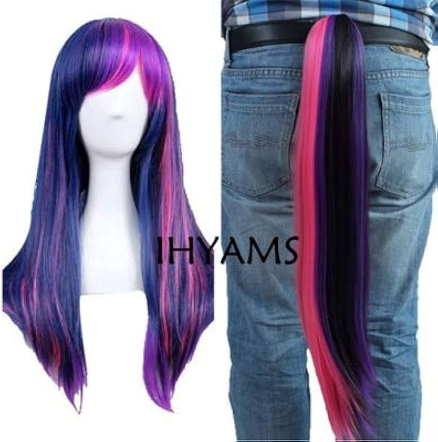 Twilight Sparkle Cosplay Wig My Little Pony Twilight Sparkle Girls Wig