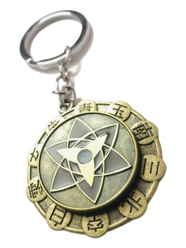 Naruto Spinner Keychain Anime Revolving Metal Keyring for Car Bike Home ...