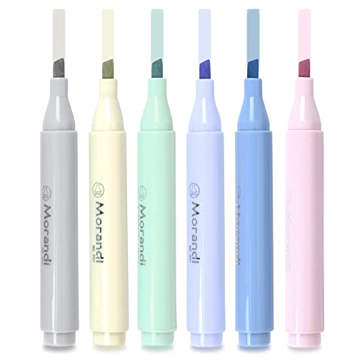Snapklik.com : Morandi Transparent 6 Colors Markers Pen Set For ...