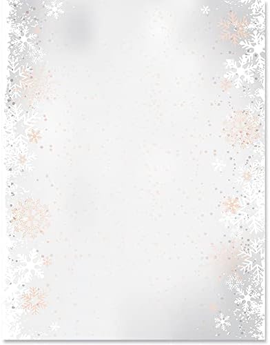 Amazon.com: Paperdirect Rose Gold Snowflake Elegance Holiday Christmas ...
