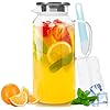 Amazon.com: Yirilan Glass Pitcher, 1.8 Liter Water Pitcher with Lid ...