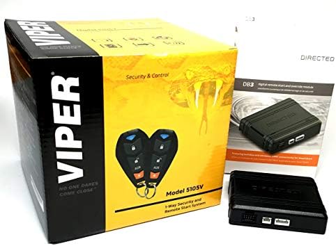 Amazon.com: Viper 5105V Remote Car Starter & Alarm 1-Way TWO 4-Button ...