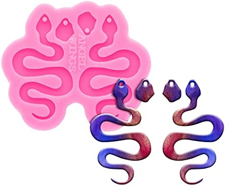 Amazon.com: TEEWAL Silicone Snake Earring Mold, Snake Earring Resin ...