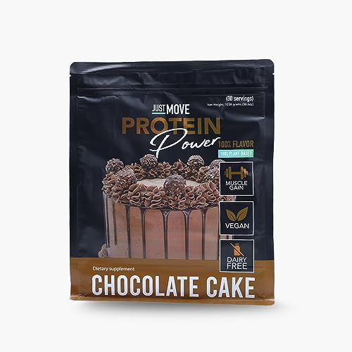 Amazon.com: Just MOVE protein - Grandma's Lemon Pound Cake - Vegan ...